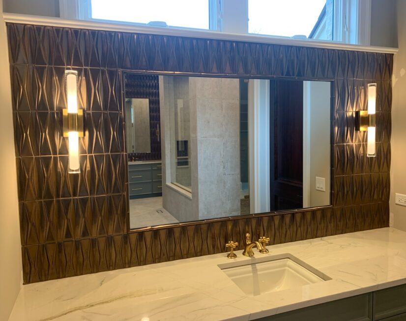 Custom Wall Mirror Installation | Geneva Glass Works